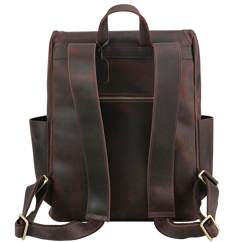 Business Vintage Laptop Leather Backpack - Denali Leather Goods